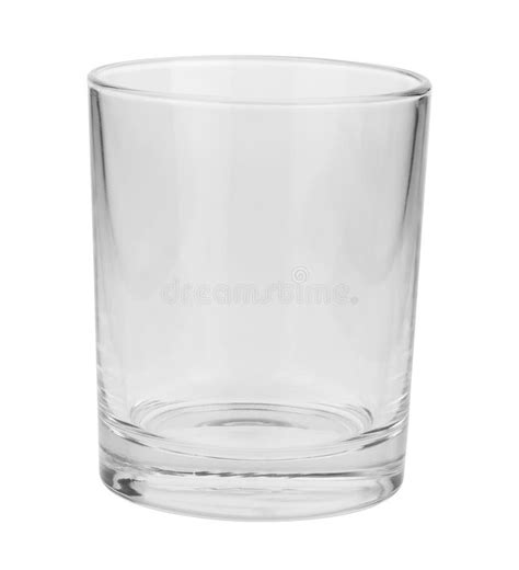 Empty Glass Beaker Isolated On White Background Close Up Stock Image