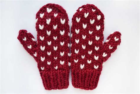 Effortless Mittens Made With Circular Needles