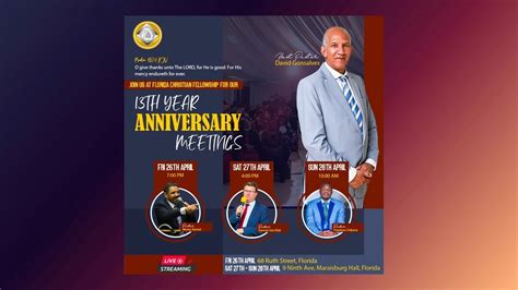 Sunday 28th April 2024 13th Anniversary Meetings Pastor Freedom