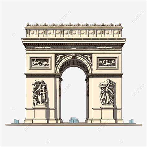 개선문 프랑스 유명한 랜드마크 경계표 문 프랑스 Png 일러스트 및 이미지 에 대한 무료 다운로드 Pngtree