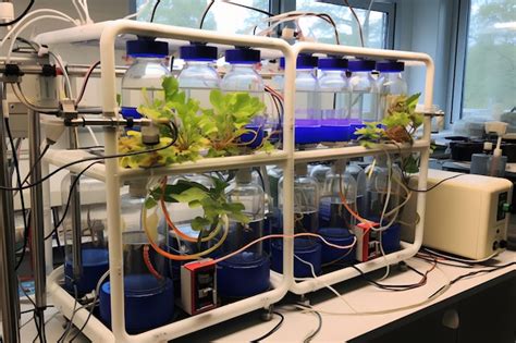 Premium Ai Image Biotechnology Bioreactor Setup