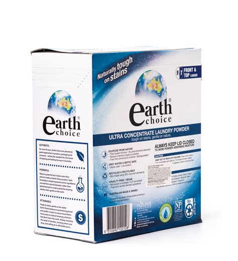 Earth Choice Ultra Concentrate ქსოვილის სარეცხი ფხვნილი ყველა ფერი 2 კგ Veli Store