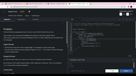 Good Turn Problems Codechef Solution Youtube