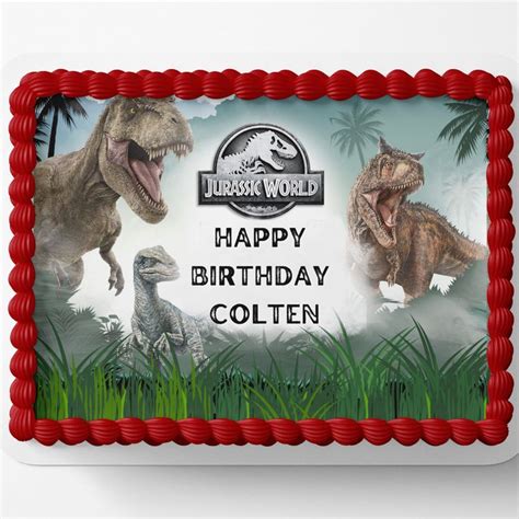 Jurassic Dinosaur Cake Toppers Archives Edible Image Cake