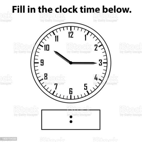 Analog Clock What Is The Time Write The Learning Clock And Math