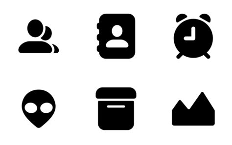 ui design icon pack glyph 105 svg icons