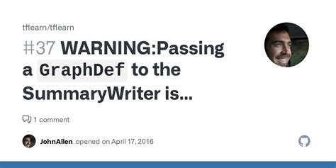 Warningpassing A `graphdef` To The Summarywriter Is Deprecated Pass A `graph` Object Instead