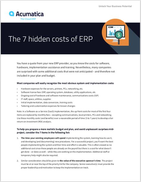 7 Hidden Costs Of Erp Swk Technologies Inc
