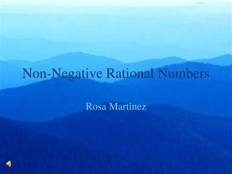 PPT Non Negative Rational Numbers PowerPoint Presentation Free Download ID 4329627