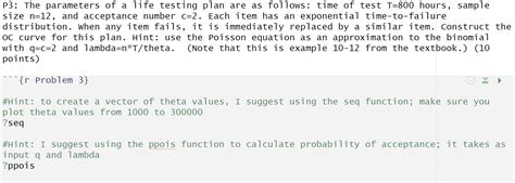 Solved Can You Solve The Following Problem In R I Have Chegg Com