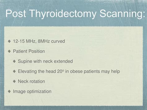 Ppt Scanning The Post Thyroidectomy Neck Powerpoint Presentation Free Download Id 3365813