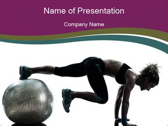 Silhouette Studio Fitness Ball Posture Caucasian Woman Exercising On White Background