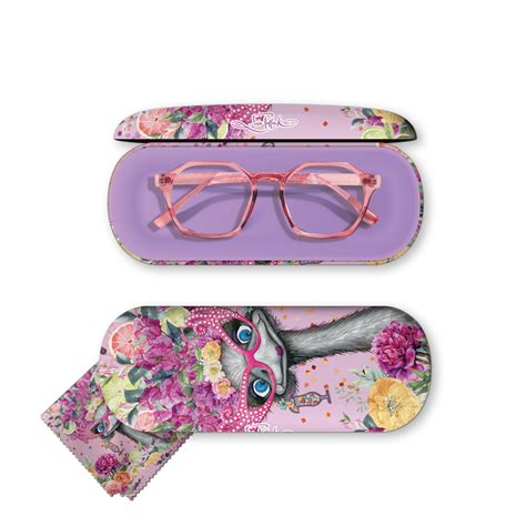 Edna Emu Glasses Case Bewitched Flowers And Ts