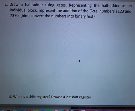 Solved Answer These Questions Briefly Draw Diagrams If Chegg