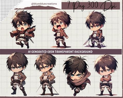 Chibi Aot Character Anime Png Ai Generated Clip Art Printable Manga