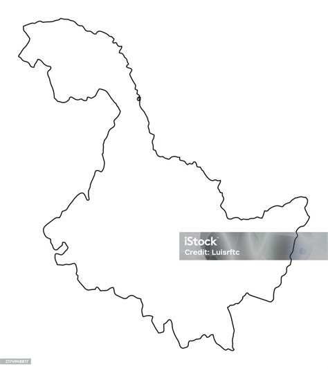 Heilongjiang Province Outline Map Stock Illustration Download Image