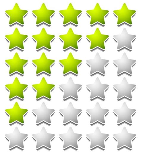 Star Icons For Rating Stock Vector Vectorguy 130898264