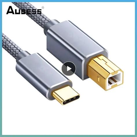 Кабель для принтера с разъемом C к Usb B 2 0 кабель для плетеного принтера сканер для Epson Hp