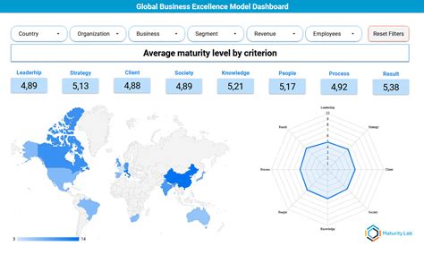 Global Management Maturity Dashboard Maturity Lab Business Management Maturity