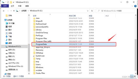 Win1011电脑中病毒后programdata文件夹不显示，其他文件夹不显示问题，文件夹存在不显示问题解决programdata怎么找不