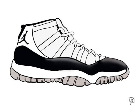 Air Jordan 1 Drawing Free Download On Clipartmag