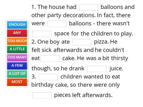 Quantifiers Complete The Sentence