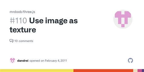 use image as texture · issue 110 · mrdoob three js · github