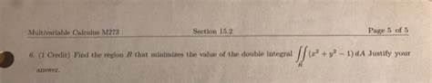 Solved Multivariable Calculus M273 Section 15 2 Page 5 Of 5