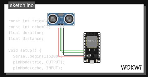 110 NIGHT FURI Ultrasonic Wokwi ESP32 STM32 Arduino Simulator