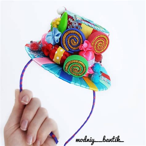 Обруч обідок капелюшок Кофета для карнавального костюма Цукерочка ціна 200 грн — Prom Ua Id