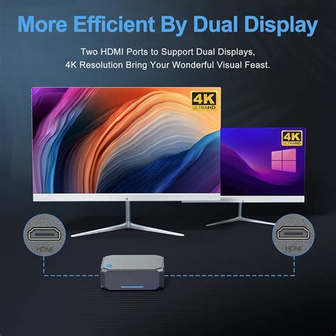 Mini Pc Windows 10 Pro 8gb Ddr3 128gb Ssd Intel Celeron J3455 Processor