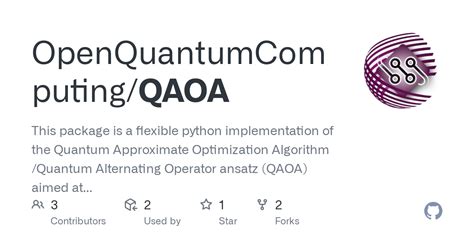 github openquantumcomputing qaoa