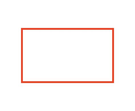 Rectangle Shape Outline Stroke Orange Symbol Illustration 48721287