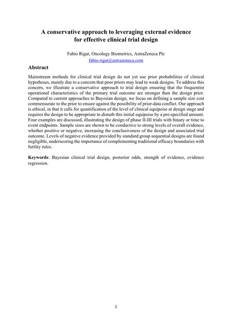 Pdf A Conservative Approach To Leveraging External Evidence For