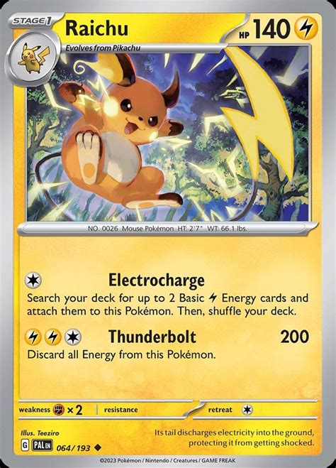 Raichu Sv2 64 Pokemon Tcg Pok Cartas
