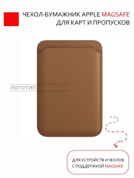 Чехол-картхолдер MagSafe Wallet на Apple iPhone для банковских карт ...