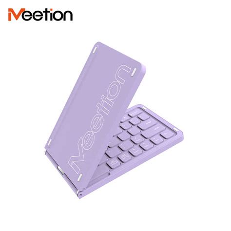 Meetion BTK Folding Wireless Keyboard Four Colors Chargeable Office Wireless Foldable Keyboard