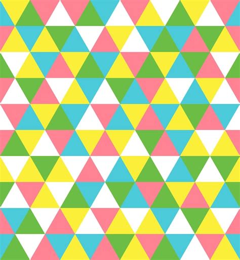 Premium Vector Retro Triangle Vector Seamless Pattern Festive Merry