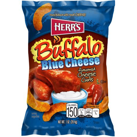 Herrs Buffalo Blue Cheese Curls Flavour 170g Gs International