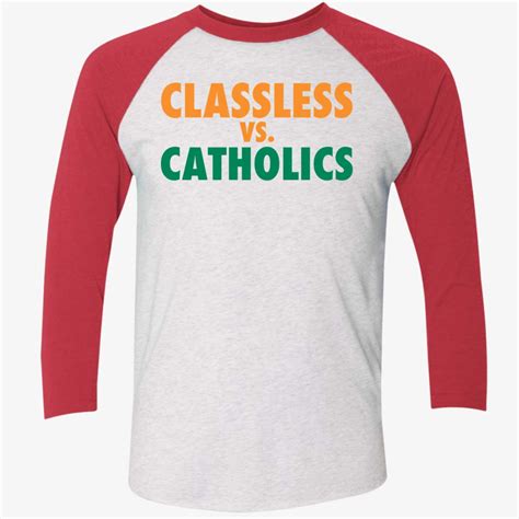 Classless Vs Catholics Premium Ss T Shirt