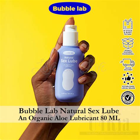 Bubble Lab Natural Sex Lube Water Based An Organic Aloe Lubricant 80 Ml Shopee Singapore