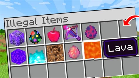 I Collected Every Illegal Item In Minecraft Bedrock Edition Youtube
