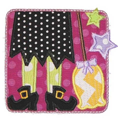 Sassy Witch Patch Embroidery Machine Design