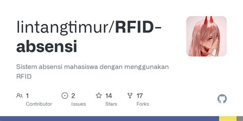Github Lintangtimur Rfid Absensi Sistem Absensi Mahasiswa Dengan Menggunakan Rfid