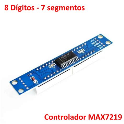 display max7219 8 dígitos arduino e cia