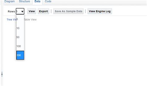 oracle retrieve more than 200 rows in data model in bi publisher
