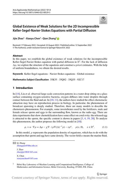 Global Existence Of Weak Solutions For The 2d Incompressible Keller