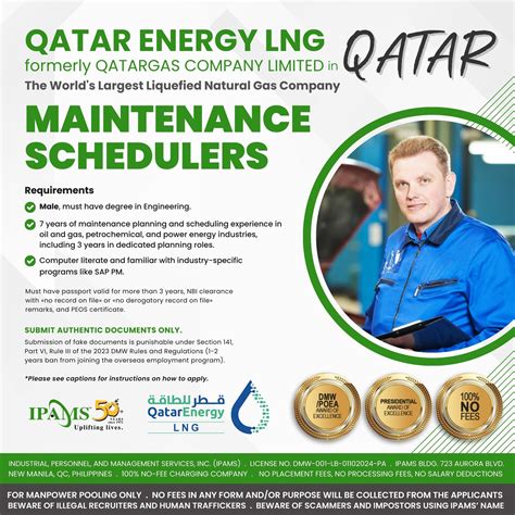 🚨 qatar energy lng formerly qatargas is hiring maintenance schedulers