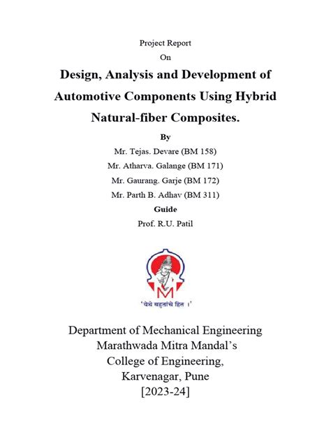 Project Stage 1 Report Pdf Composite Material Epoxy