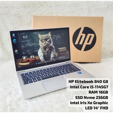 Jual Laptop Premium HP Elitebook 840 G8 Core I5 1145G7 RAM 16GB Intel Iris Xe LED 14inch Full HD